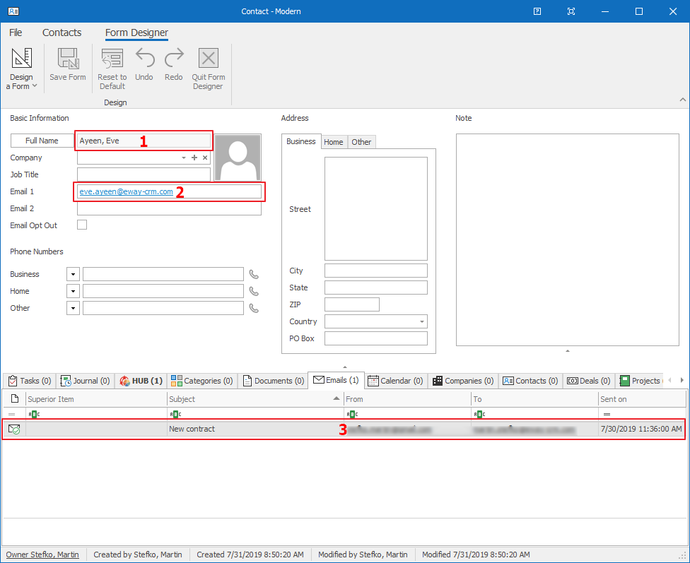 Convert Emails to Contacts with eWay-CRM | The Best CRM in Outlook