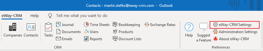 Save Emails To Contacts Automatically Or Manually With Eway Crm