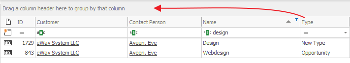 Customize List Views in eWay-CRM | The Best Outlook CRM Software