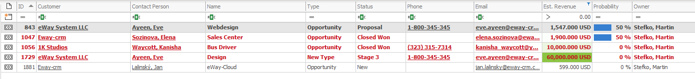 Highlight Cells using Conditional Formatting - eWay-CRM - Outlook CRM