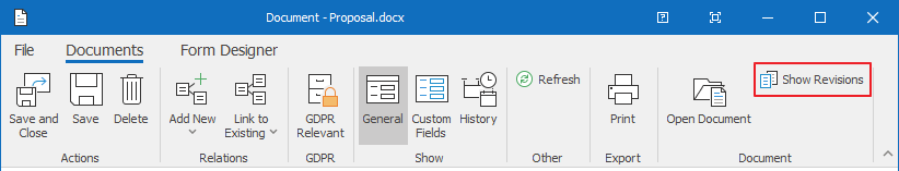 Save and Review Documents – eWay-CRM – Best Outlook CRM Software