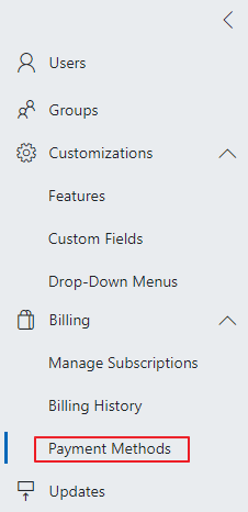 Change Payment Method | eWay-CRM | The Best CRM in Outlook