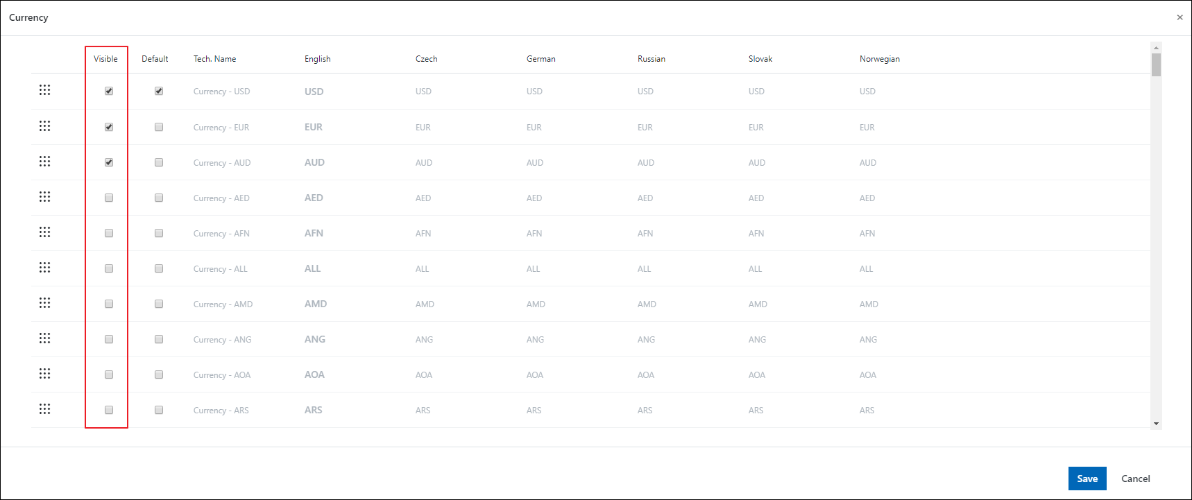 Set Up Various Currencies in eWay-CRM - The Best Outlook CRM