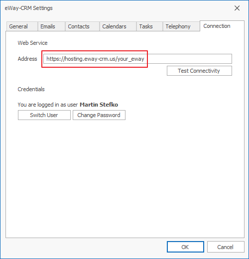 Web Service Address in eWay-CRM | The Best CRM